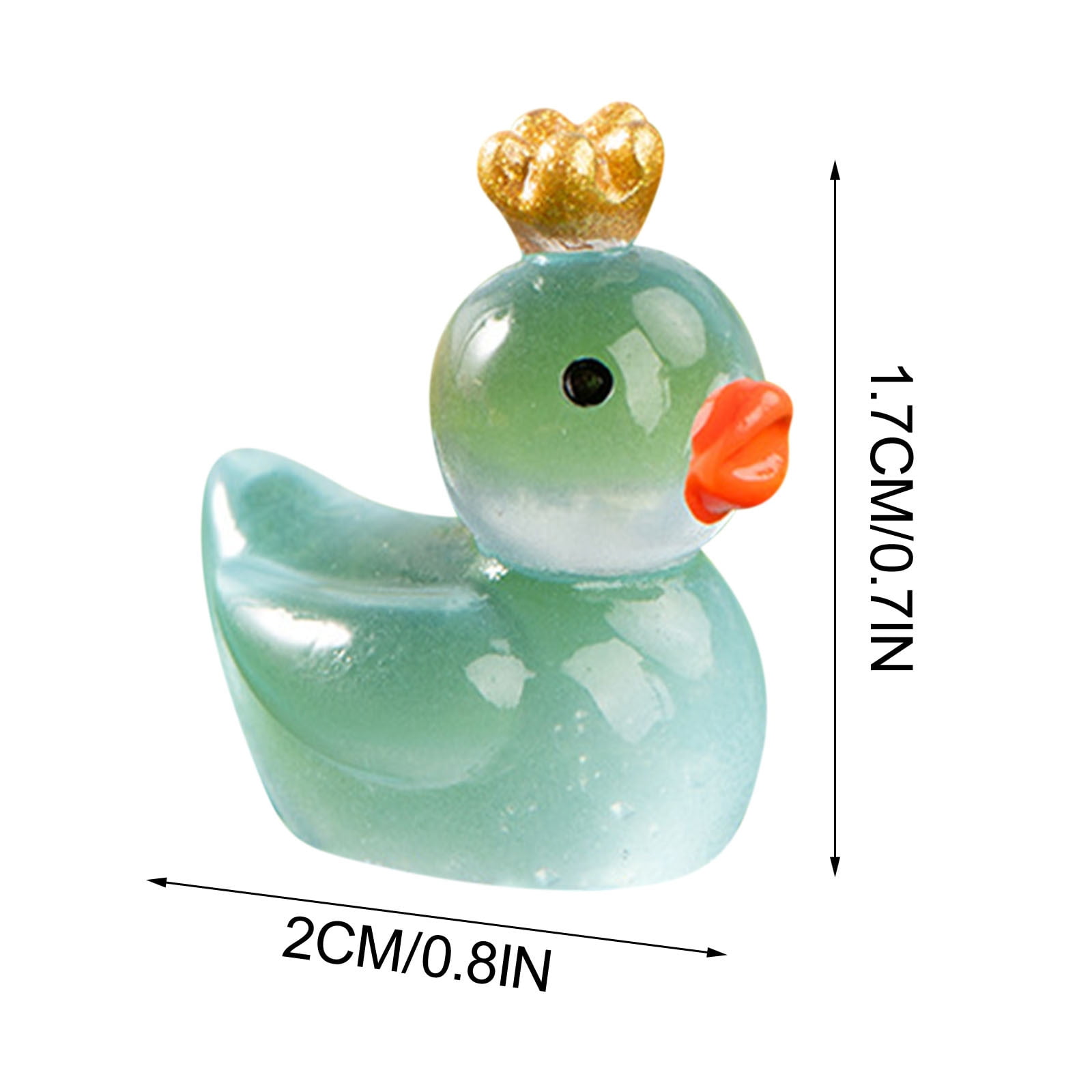 Muñeco de patito que brilla en la oscuridad, musgo, decoración para ...