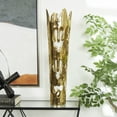 DecMode 31" Drip Gold Aluminum Vase with Melting Designed Body ...