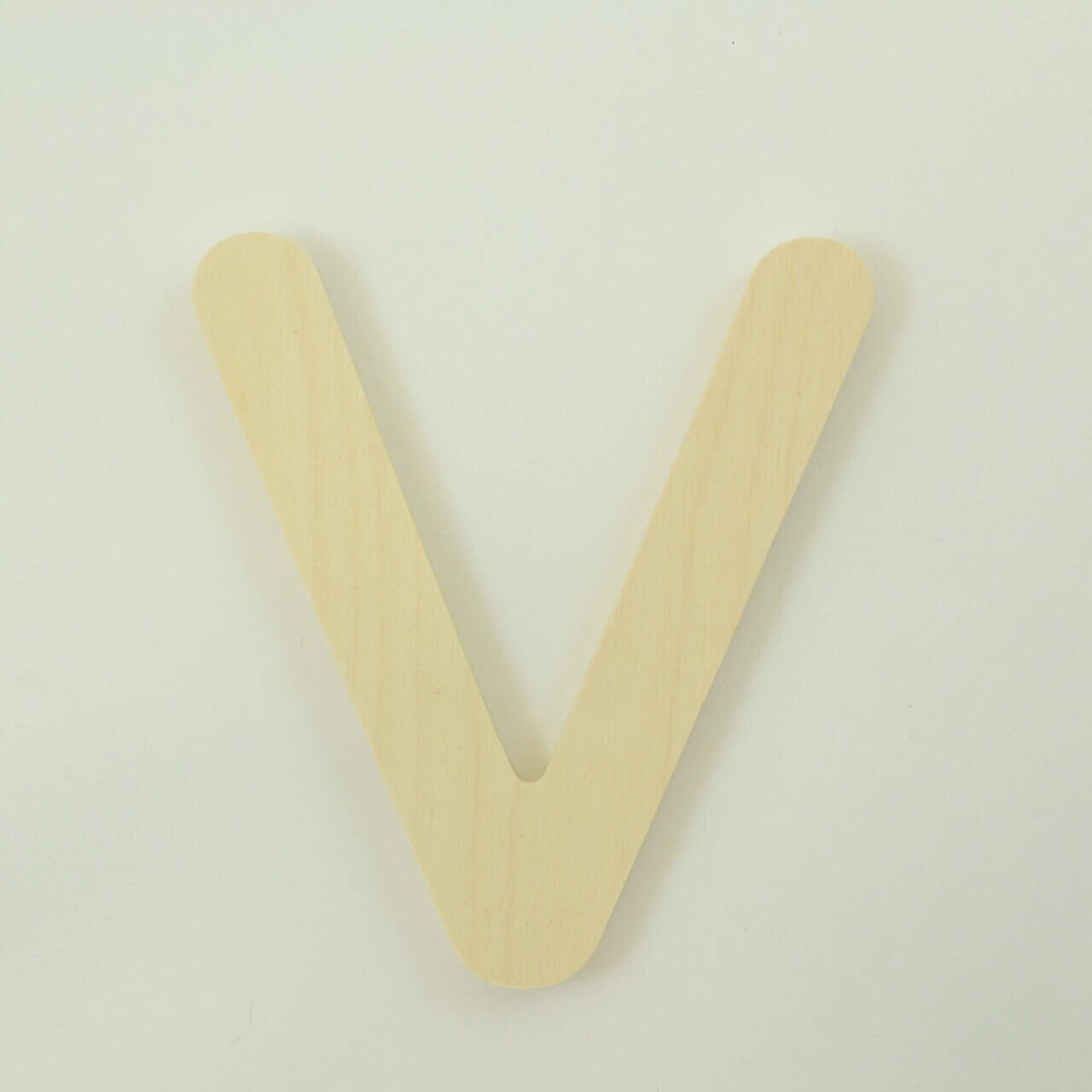 Package of 1, 6 Inch X 1/2" Baltic Birch "V" Wood Letters In The Gotham ...