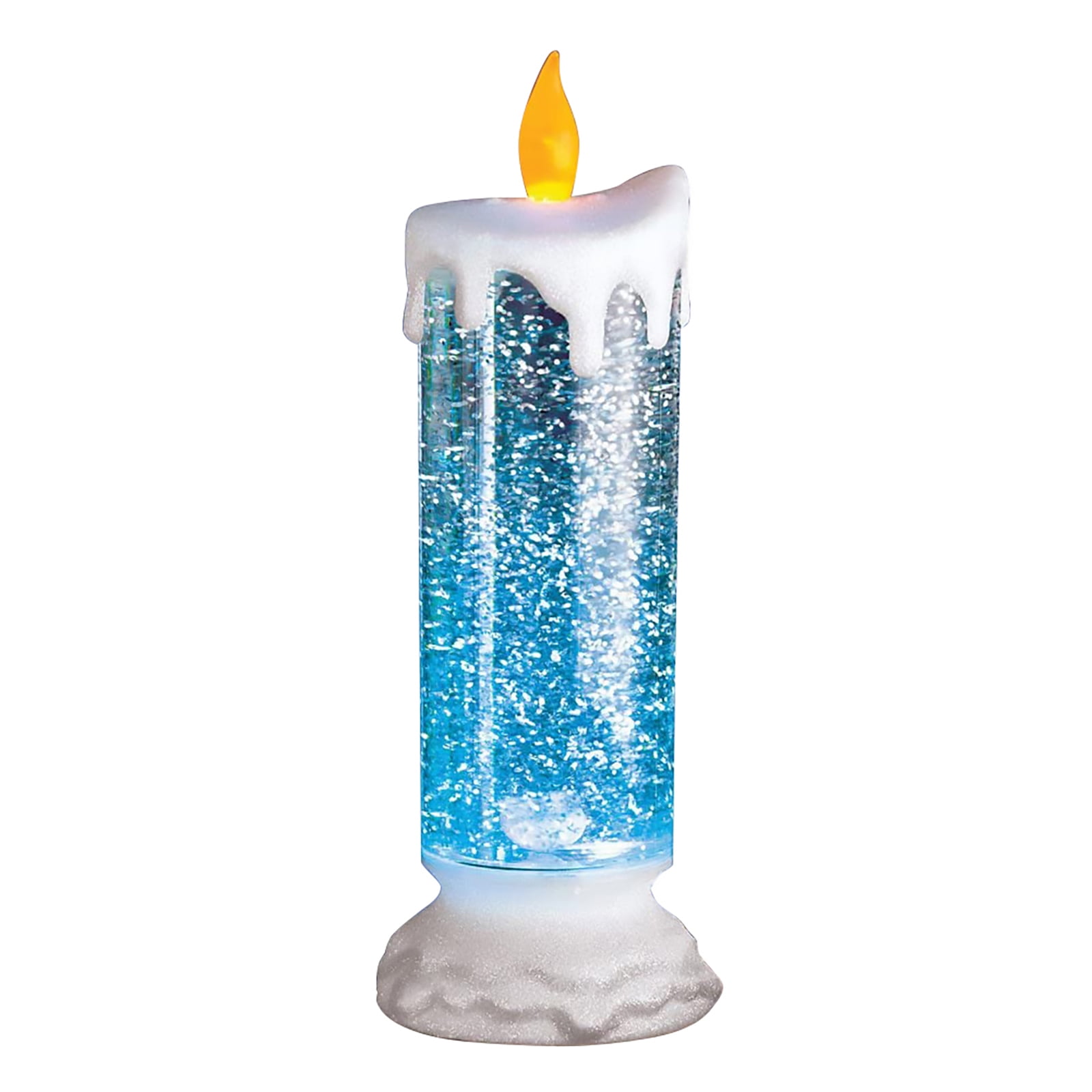 Rechargeable Colour Electronic LED Waterproof Candle With Glitter ...