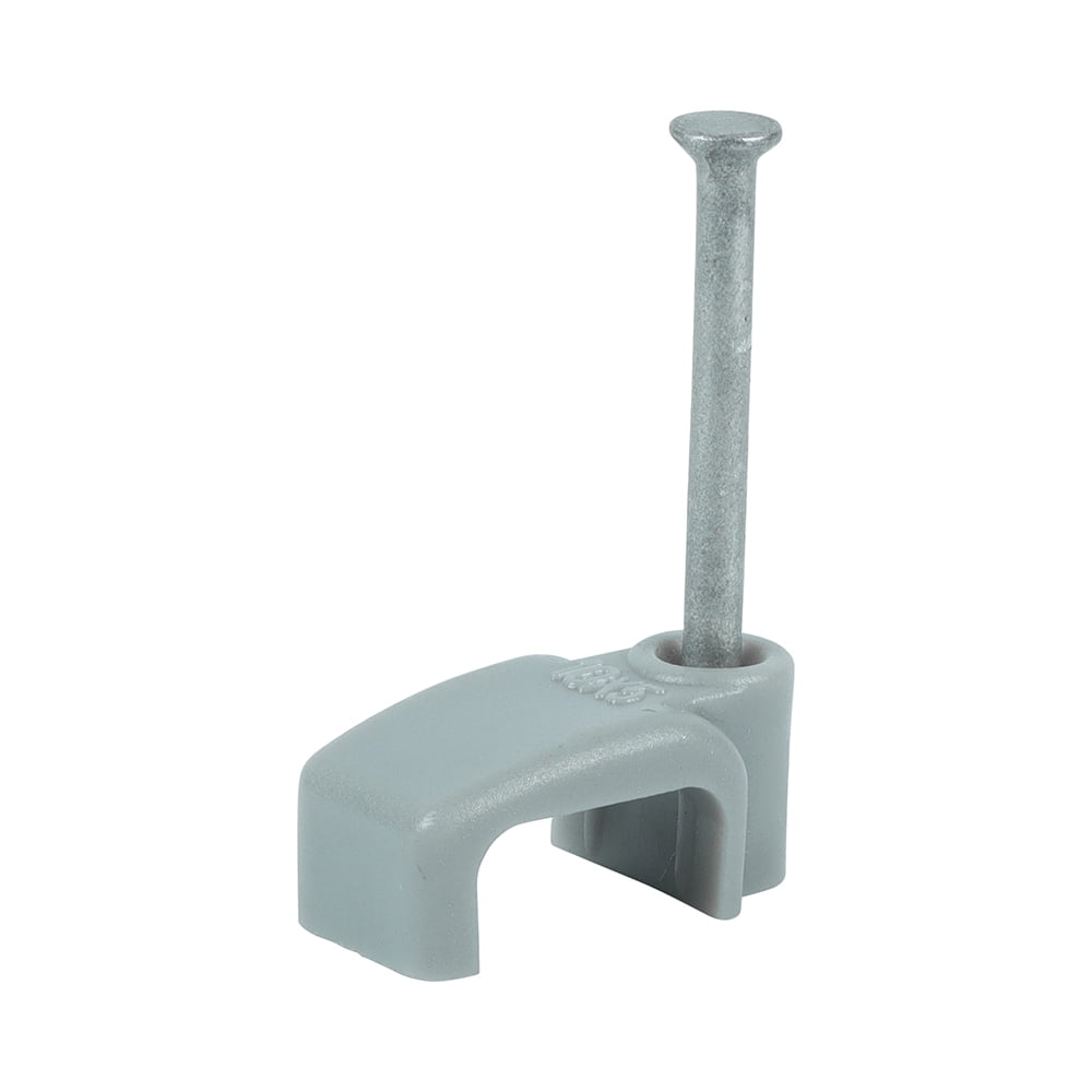Timco - Flat Twin & Earth Cable Clips - Grey (Size To fit 2.5mm - 100 ...