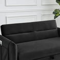 "Holaki 55"" Convertible Couch, Velvet Loveseat Sofa Bed with Pull Out ...