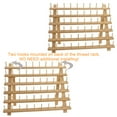 New brothread 2-Pack 60 Spool Wood Organizer - Wall Mountable Thread ...