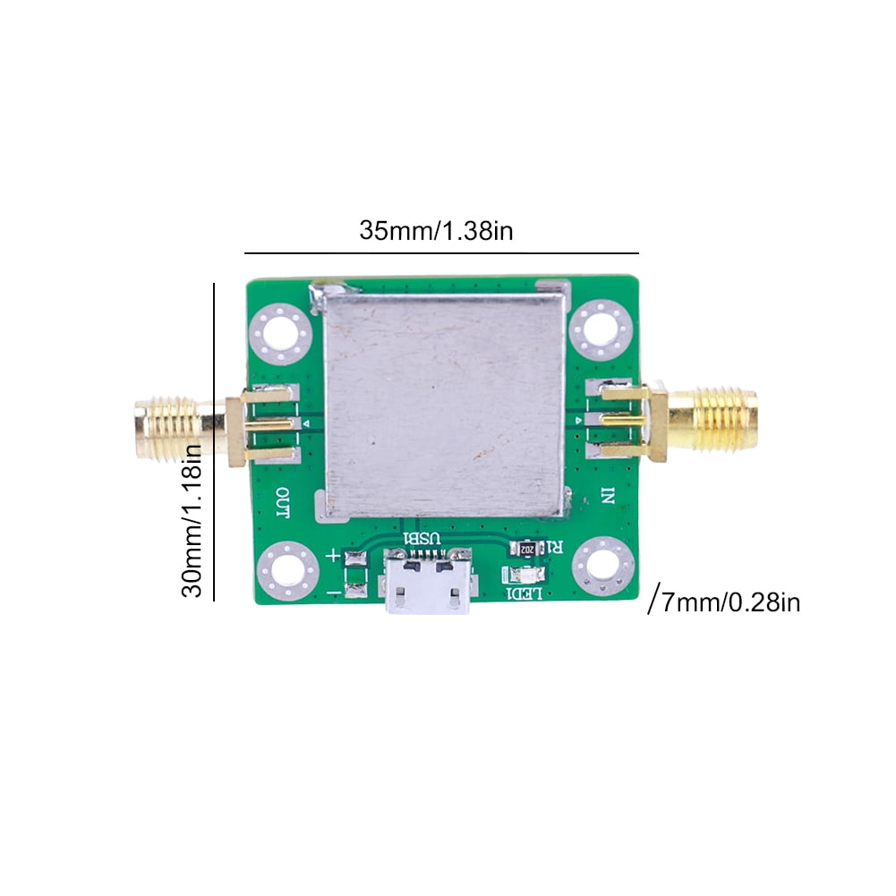 Amplificador de potencia LNA RF de 50M-6GHz con puerto de fuente de ...