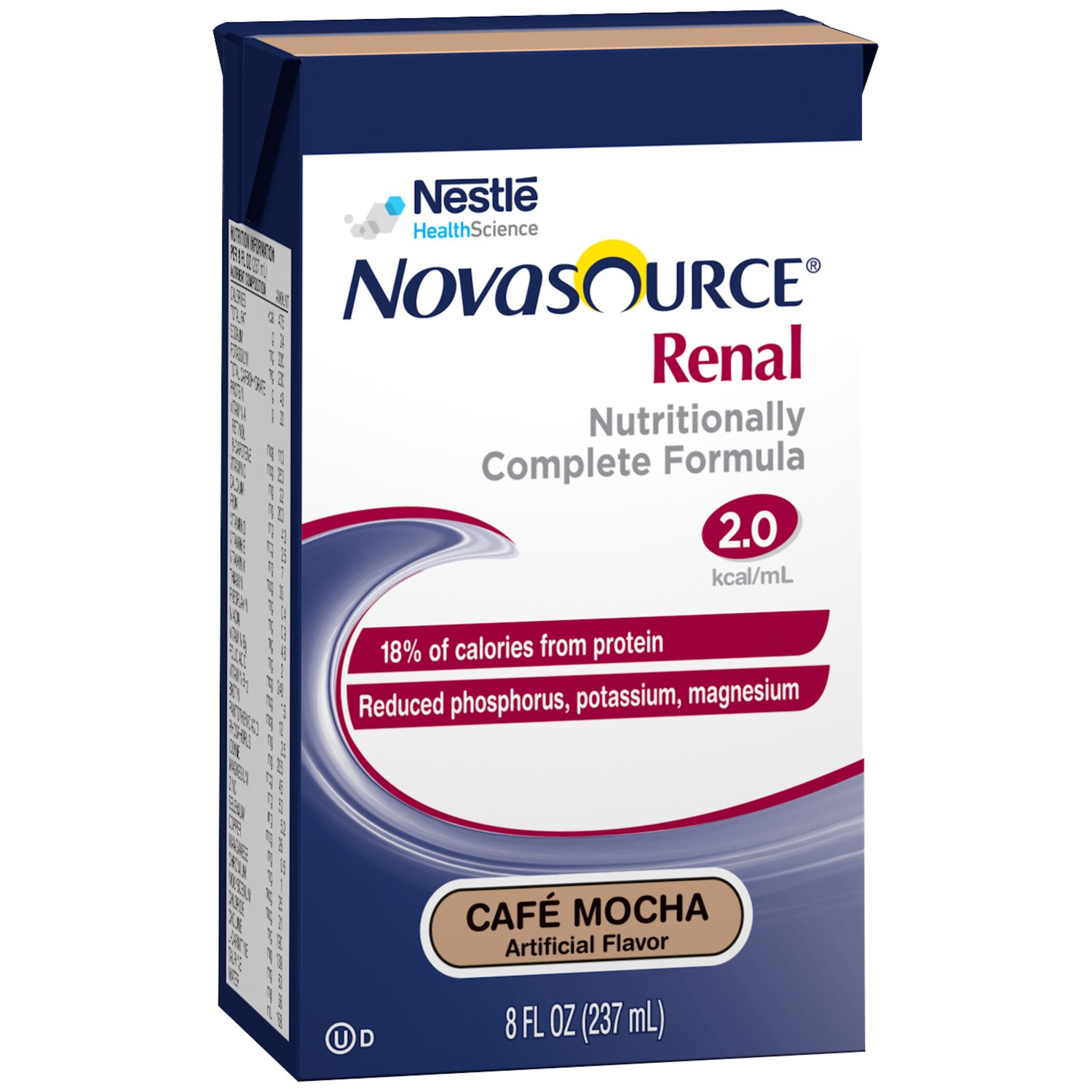 Novasource Renal Mocha Flavor 8 oz. Carton Ready to Use, 00043900291222 ...