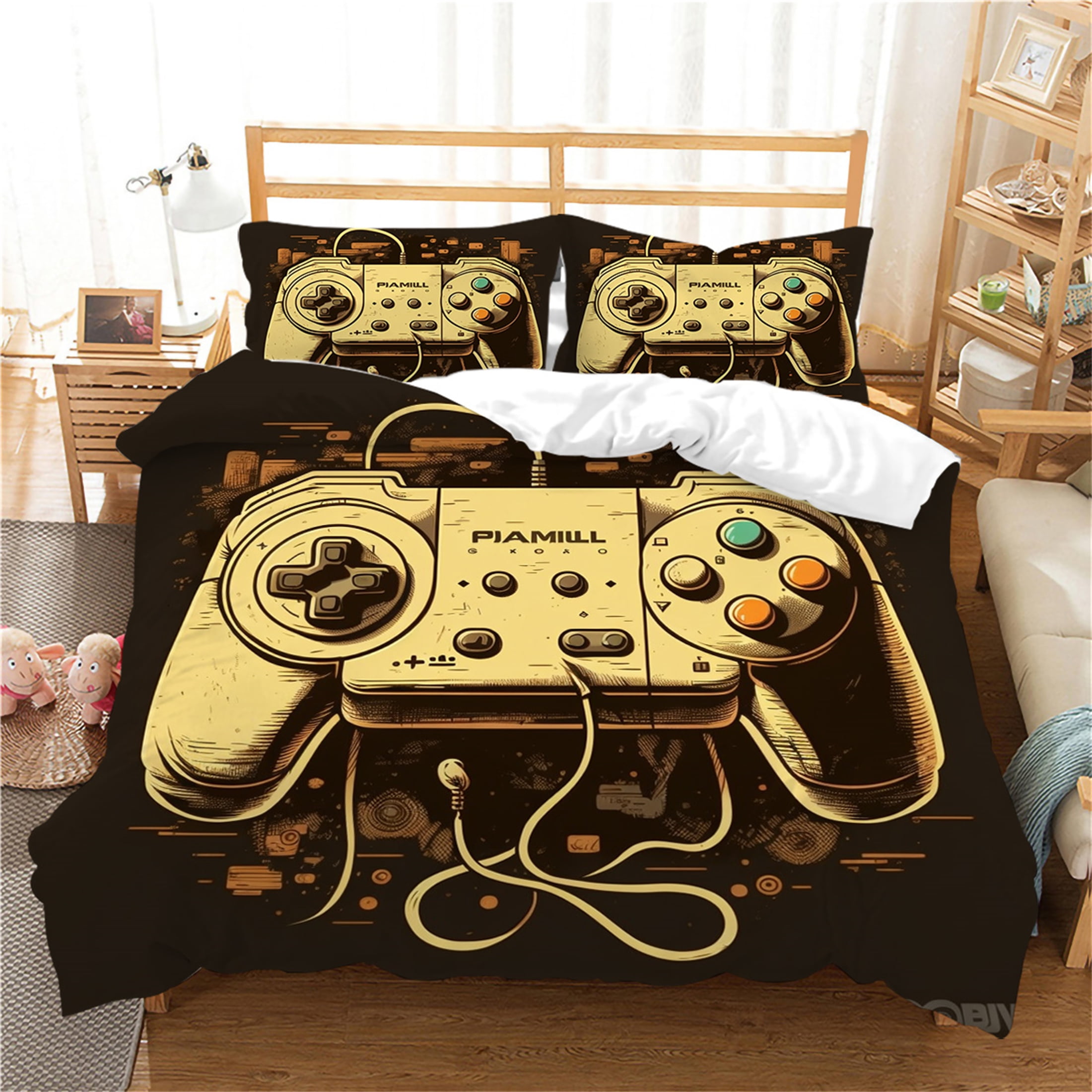 Home Bedding Suit 3D Game Consoles Printing Quilt Cover Set Stylish ...