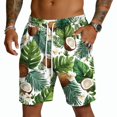 Beach Shorts Men Swim Trunks Summer Mesh Liner Drawstring Quick Dry ...
