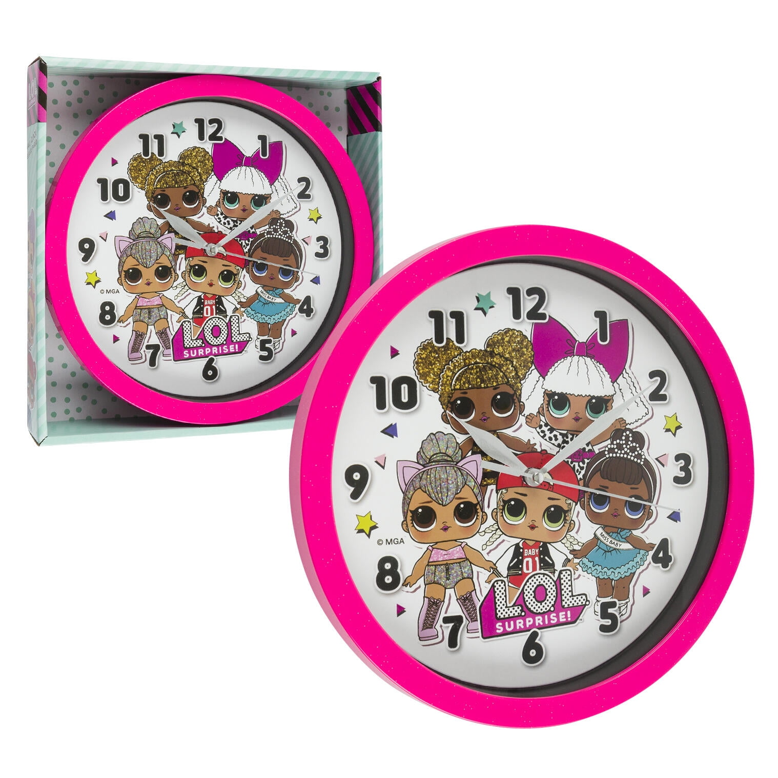 Pink LOL Surprise! Wall Clock ~10" - L.O.L. Surprise! Pink Wall Clock ...