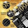 Birthday Backdrop Decorations for Men Women, Black Gold Silver Balloons ...