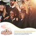 Clispeed 1Set Graduation Gold Grad Crown with Combs for At Graduation ...