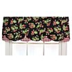 RLF Home Floral Printed Living Room Curtain, Pouf Glory 3in Rod Pocket ...