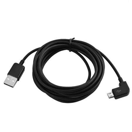 Micro USB Right Angle 90 Degree Male to Male Charging Cable Black 3 ...