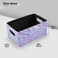 2 Pcs Foldable Felt Storage Bins Decorative Fabric Organizer Baskets ...