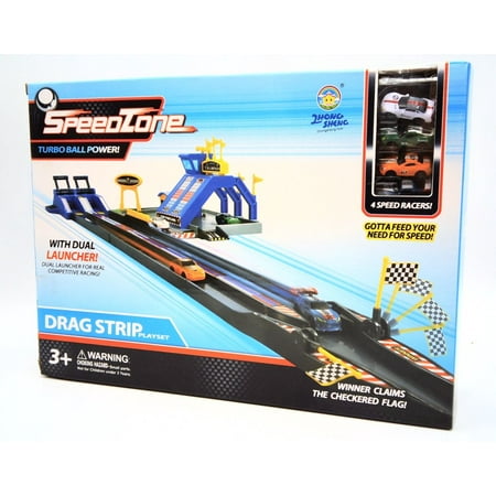 BOYS HAVE FUN TOYS Speed Zone Drag Strip Track Race Mini Play Set ...