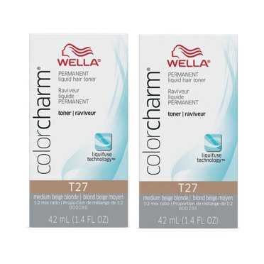 Wella Color Charm Permanent Liquid Hair Toner, 6 Pack, T14 Pale Ash ...