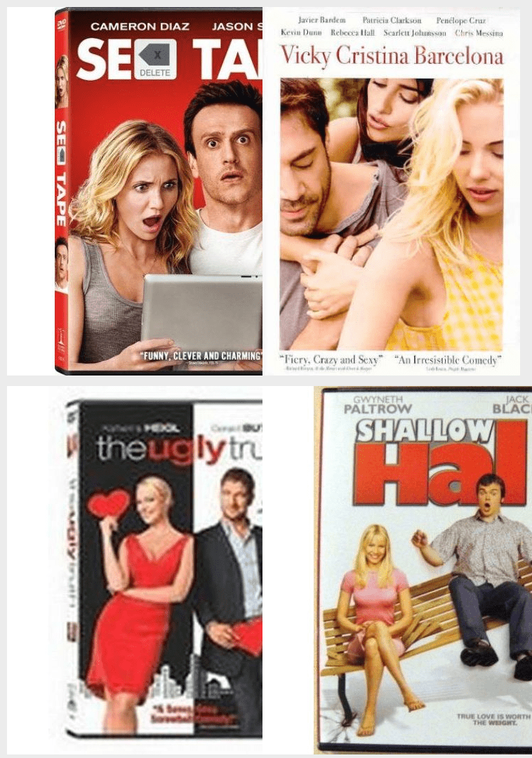 Comedy 4 Pack DVD Bundle: Sex Tape, Vicky Cristina Barcelona, The Ugly ...