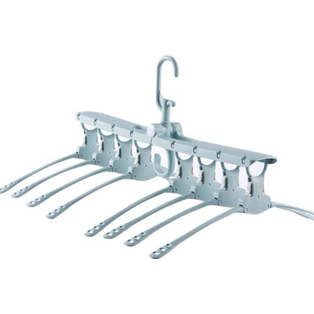 LEPIN Green Hangers Space Saving Magic Coat Hangers Plastic 8 in 1 ...