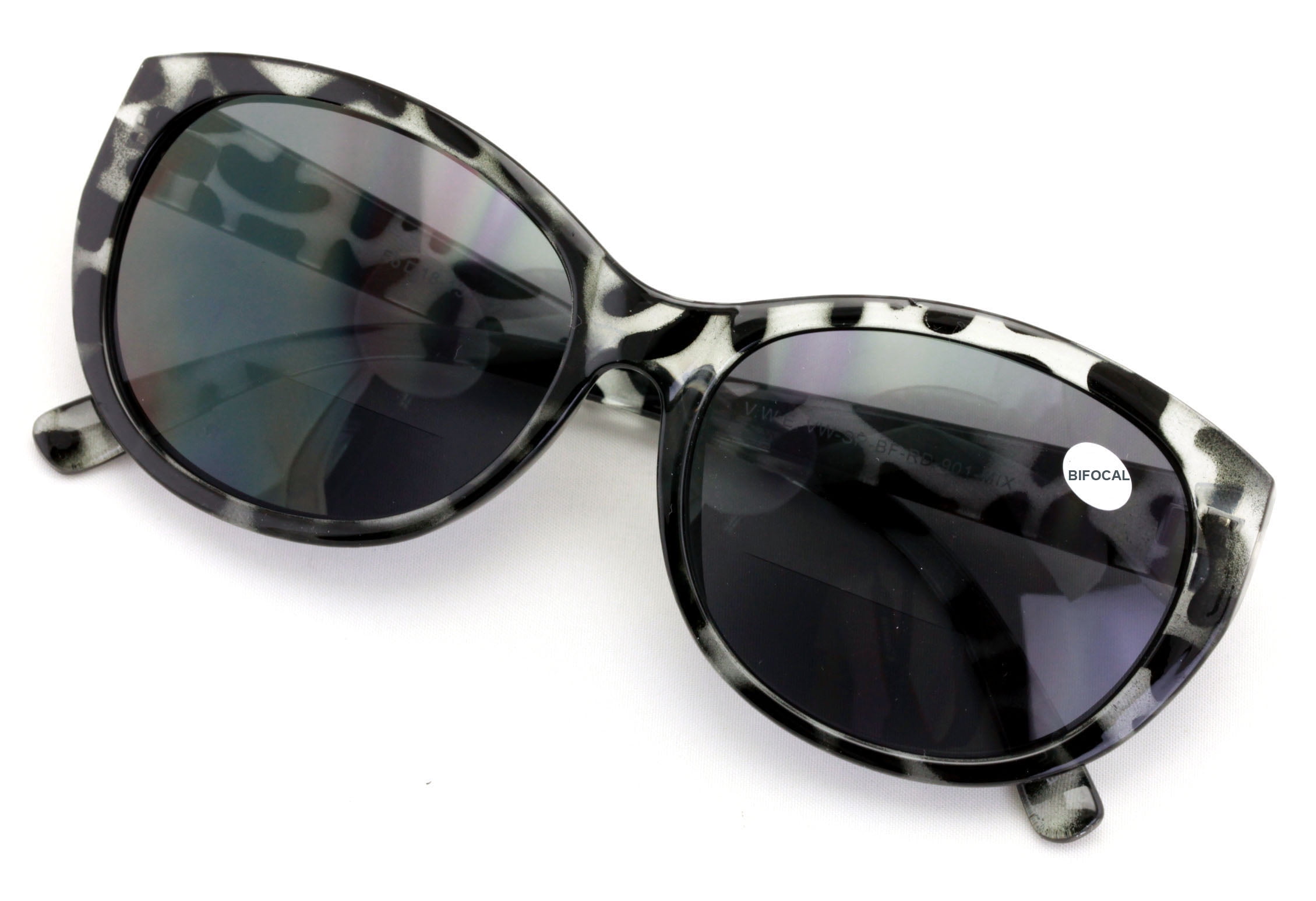 Women Bifocal Reading Sunglasses Reader Glasses Cateye Vintage Jackie O ...