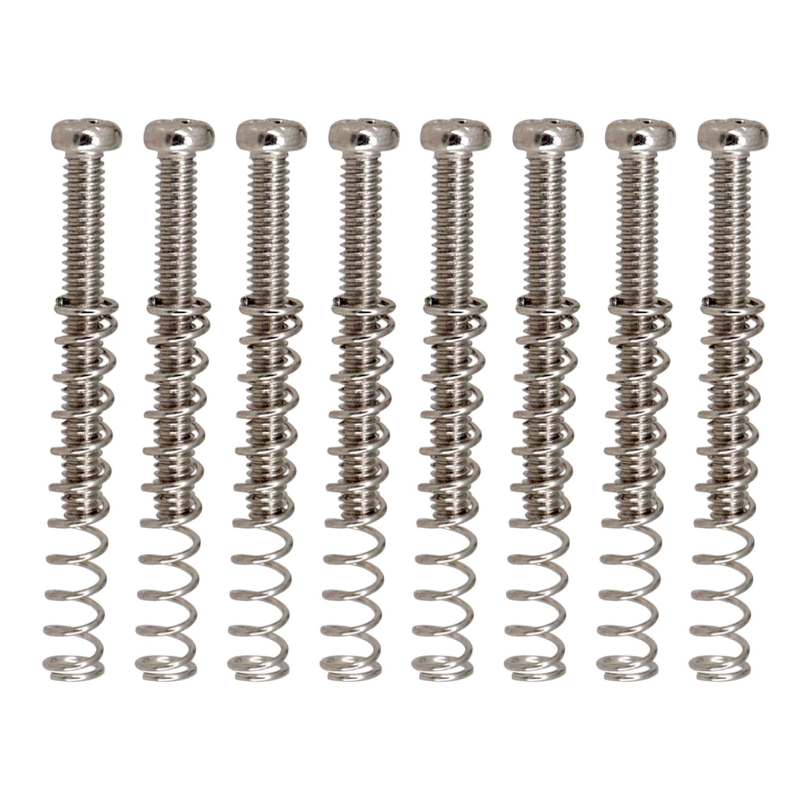 8 Pieces Metal Double Coil Pickup Frame Screws Springs ,Humbucker ...