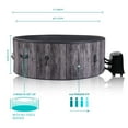 RELXTIME Portable Inflatable Hot Tub, Outdoor Spa 71''x71'', 4-6 Person ...