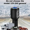 Dash Cam Car Charger with 2-in-1 Function and Blue LED Light for 12-24V ...
