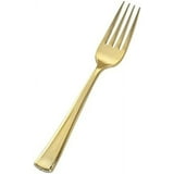 Gold Splendor LOOKS LIKE REAL!! Gold Plastic Forks 25ct. - Walmart.com