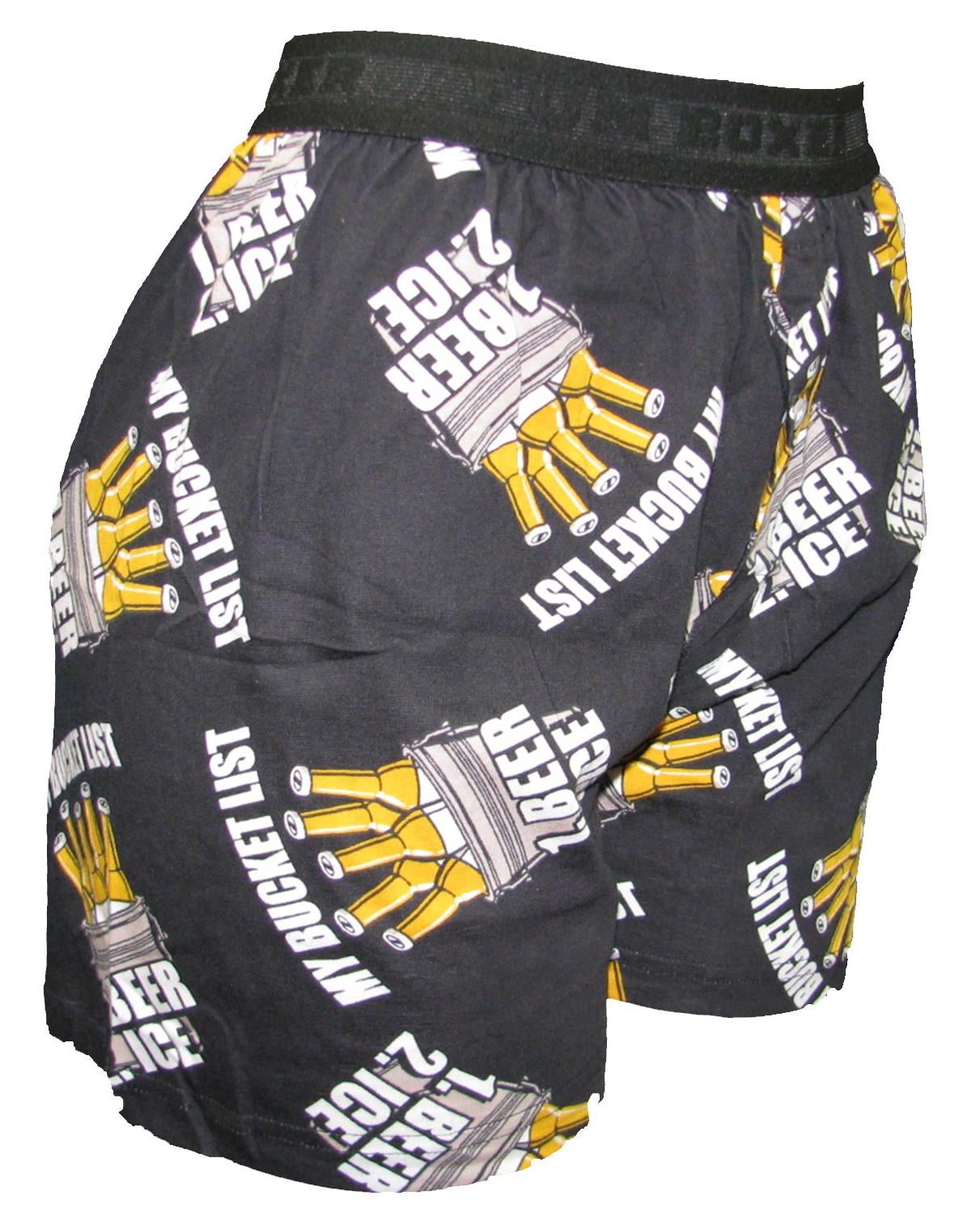 Fun Boxers Mens Boxer Shorts Novelty Cotton Briefs Fun Bottoms, Beer ...