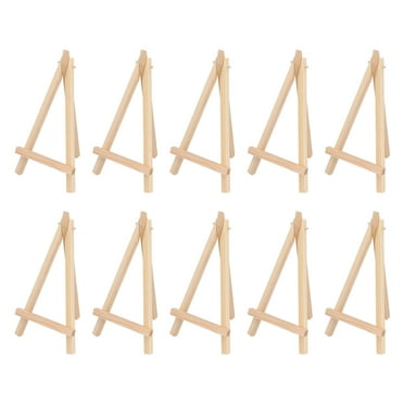 60 Pcs Mini Easel Stand 5 Inches Mini Wood Canvas Holder Small Easels ...