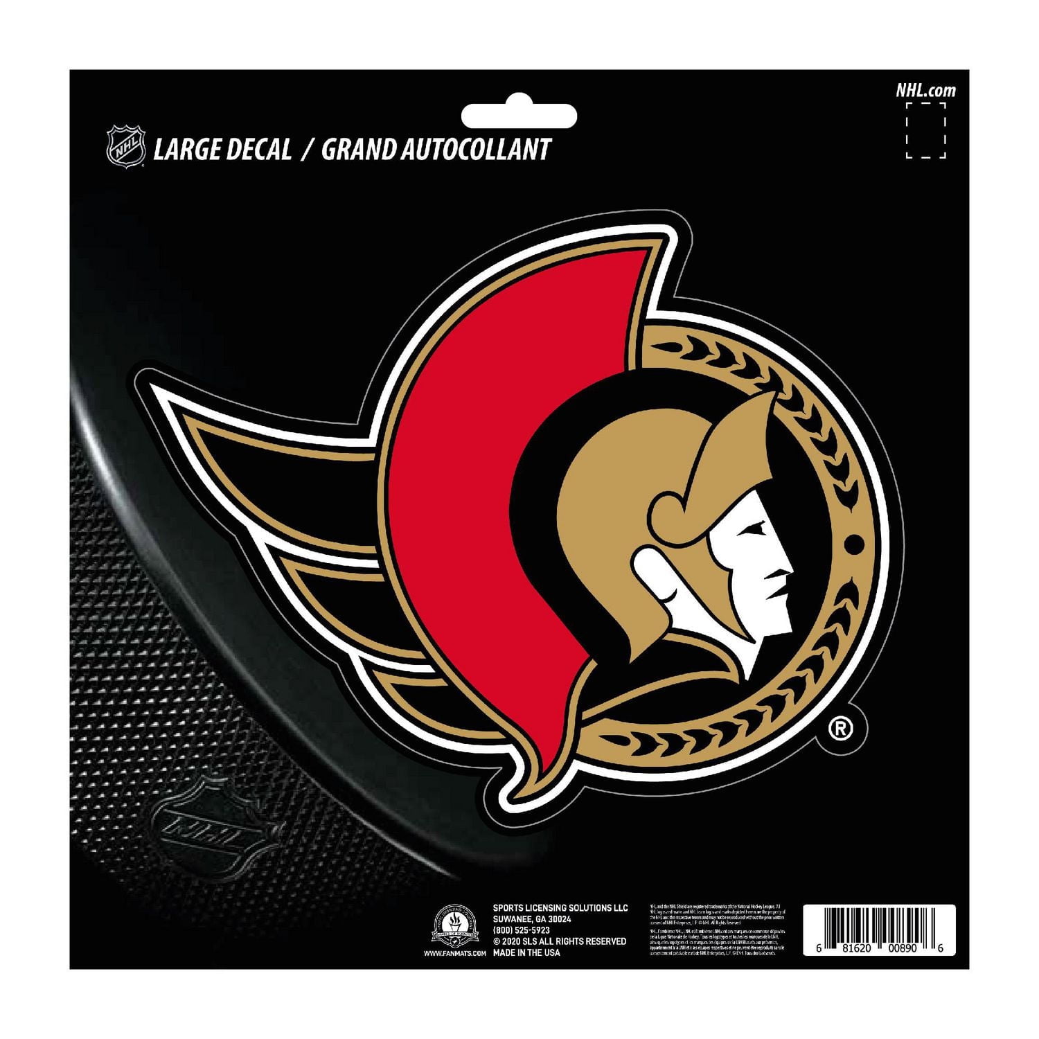 Click here for Fan Mats Nhl - Ottawa Senators Large Decal 8 X 8 M prices