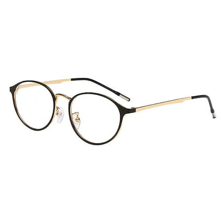 Blue Light Blocking Glasses Anti Eye Strain Fashion Metal Frame Glasses ...