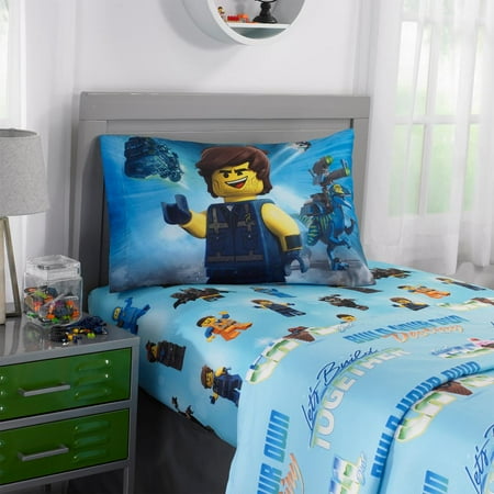 LEGO Movie 2 Boys Twin Single Comforter, Sheets & BONUS Sham (5 Piece ...