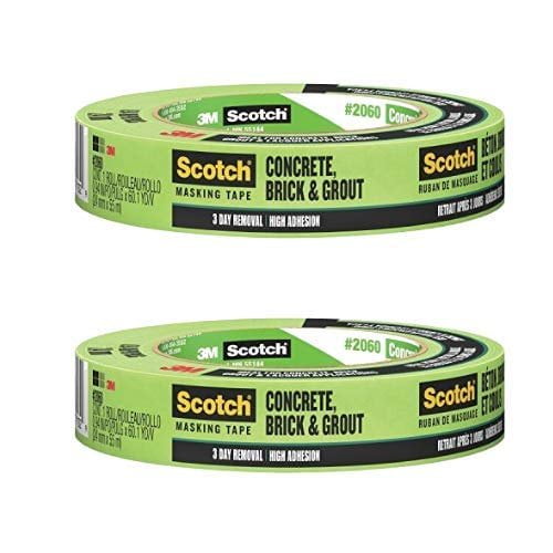 3M Scotch Masking Tape for Hard-to-Stick Surfaces, 2060-24A, 1-Inch by ...