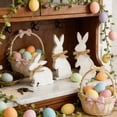 Easter White Wooden Rabbit Decorations for Festive Home & Party Decor ...