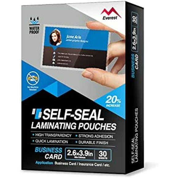 Self Laminating Pouches Id Cards