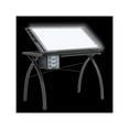 Artograph Futura LED Craft & Drawing Table with Glass Top & Storage ...