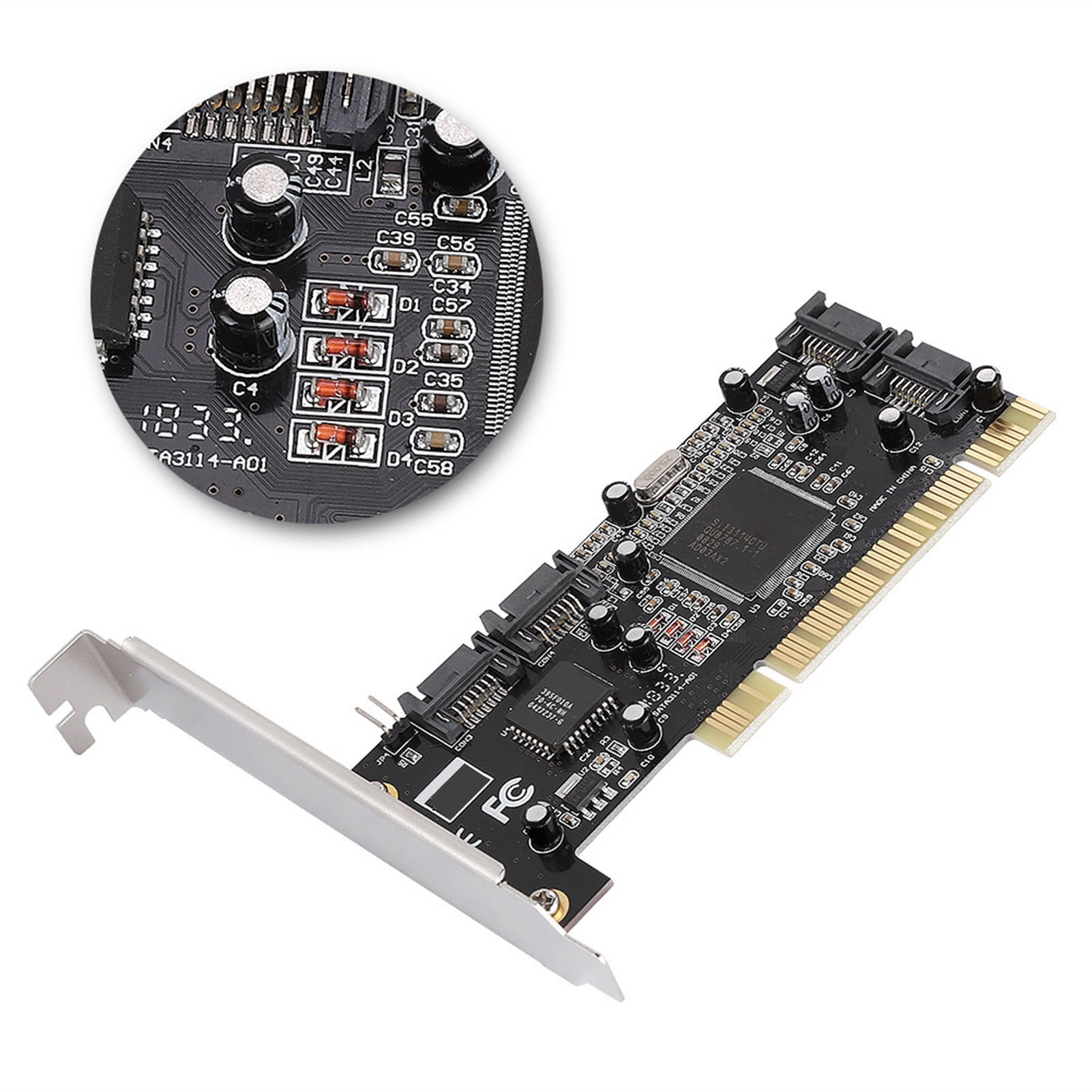 Tarjeta controladora RAID con chipset Sil3114 de 1,5 Gbps y puerto SATA ...
