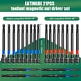 21PCS Magnetic Nut Driver Set, 6 Inch Long Nut Driver Set, SAE and ...