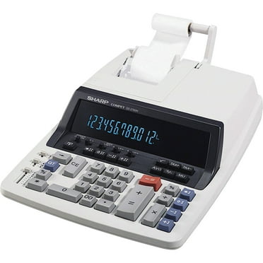 Sharp Desktop Large Numbers Electric Calculator EL-2630PIII, 12 Digit ...