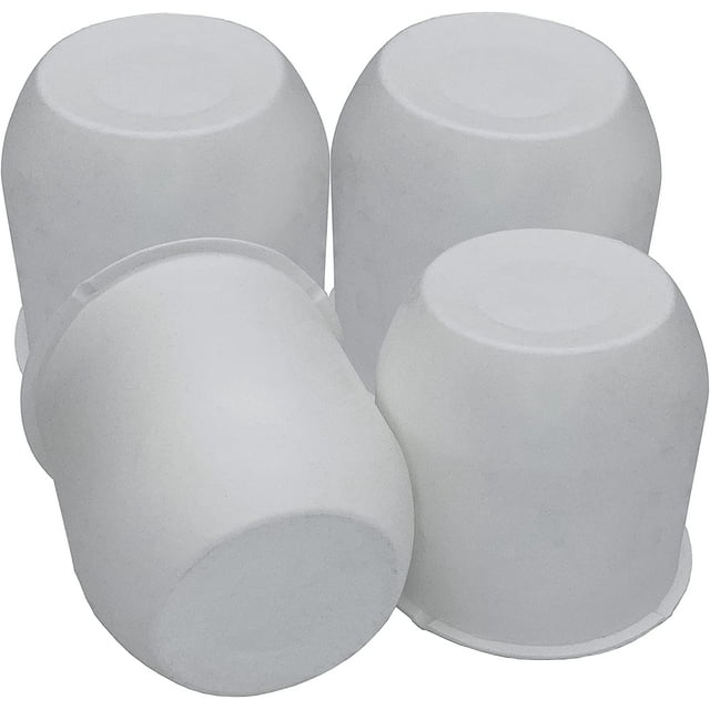 4 White Trailer Wheel Hub Center Cap 4.25" Diameter Travel Trailer ...