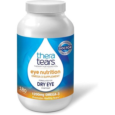 TheraTears Nutrition Dry-Eye Relief Capsules [Omega-3 Supplement] 90 ea ...