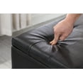 Large Combo Ottoman Bench Set Small Upholstered Storage Footrest