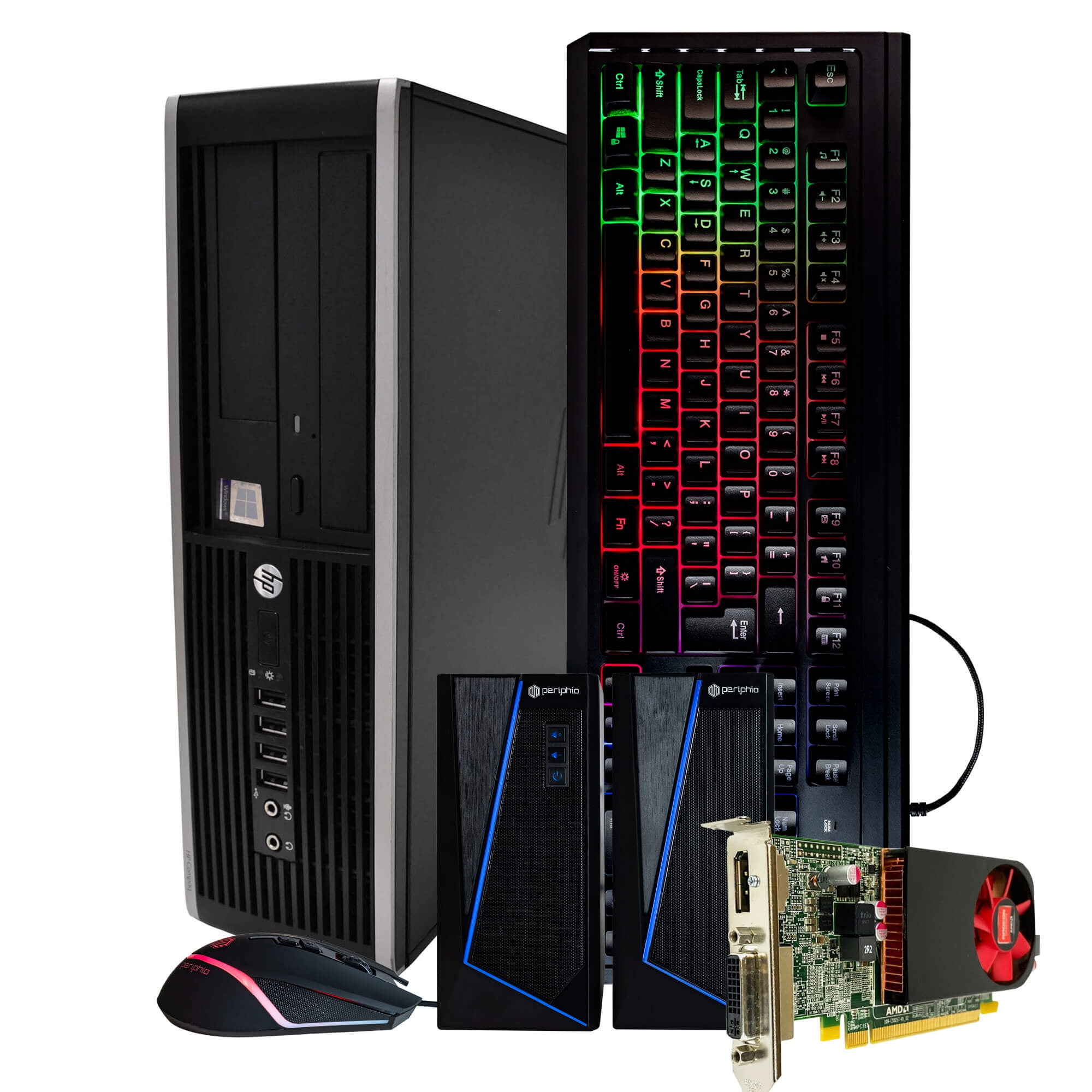 Restored HP Gaming Computer Desktop, Intel Quad-Core i5, AMD Radeon R7 ...
