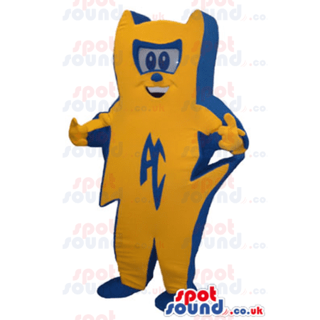 Orange And Blue SPOTSOUND Mascot Representing Ac Electricity - Mascots ...
