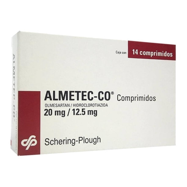 Almetec-Co 20 mg/12.5 mg 14 comprimidos | Walmart en línea