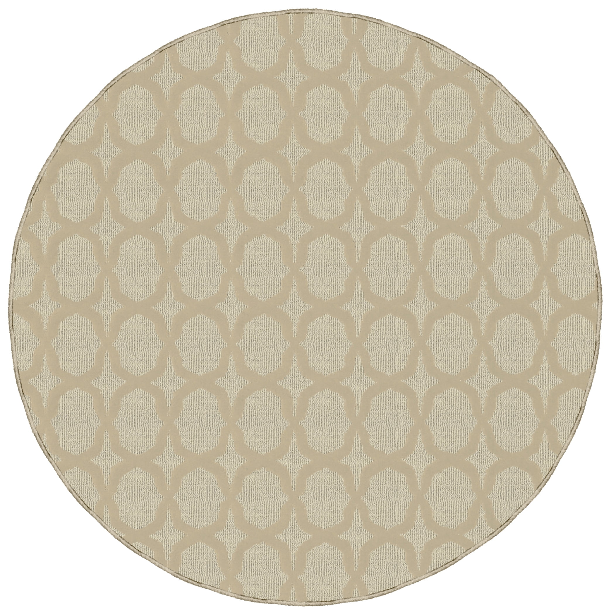 Garland Rug Sparta 5 Ft. Round Area Rug Tan - Walmart.com