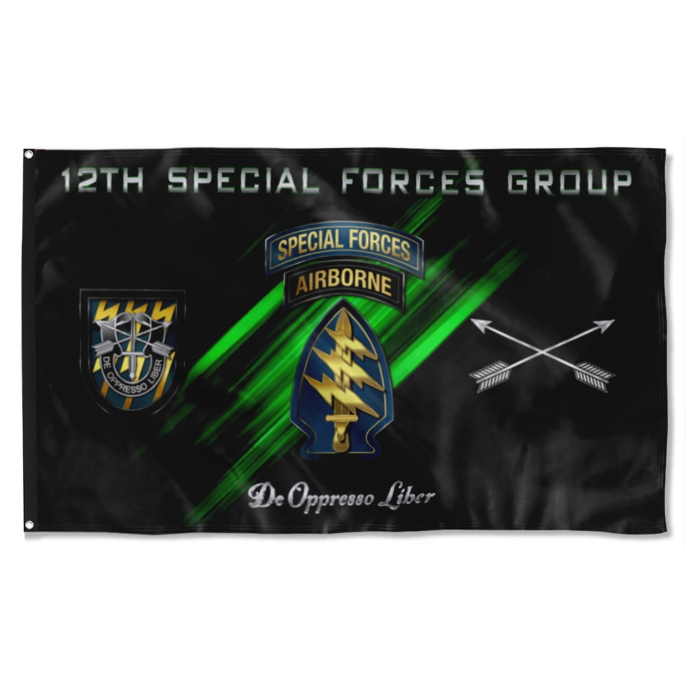 Cayyon 12th Special Forces Group Flag 3x5Feet Military Banner with 2 ...