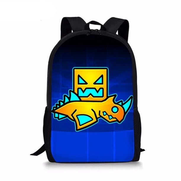 Cartoon School Bags Set Geometry Dash Student Book Bag Primary School ...