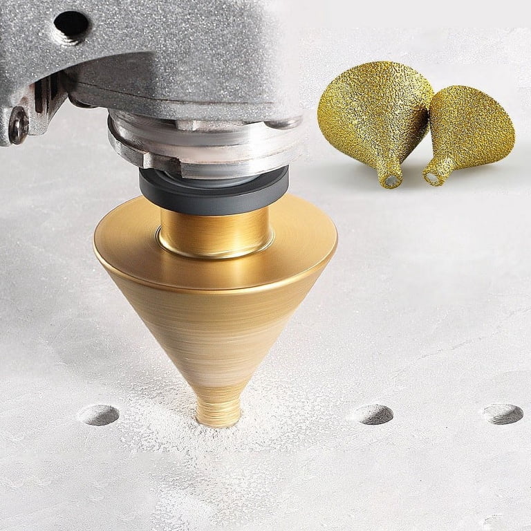 2 PC Diamond Beveling Chamfer Bit For Angle Grinders, 5/8" 11 Thread ...