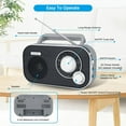Portable Radio Plug in Wall or Battery Operated for Home & Outdoor ...
