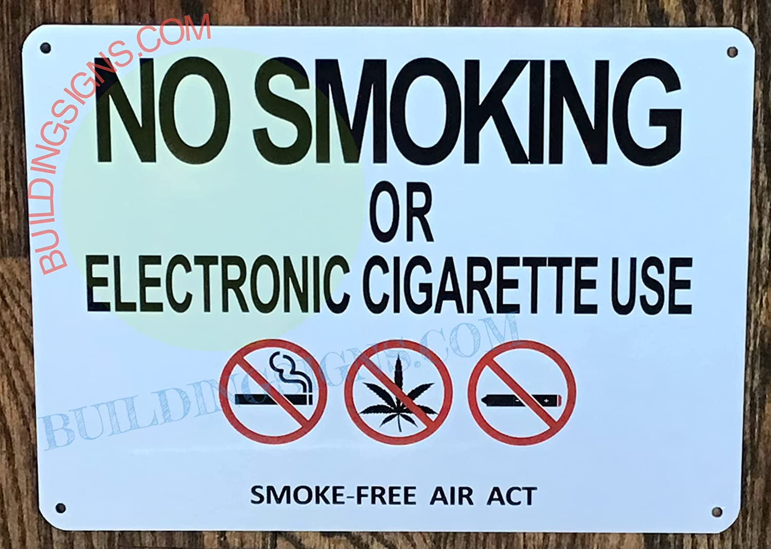 NO SMOKING OR ELECTRONIC CIGARETTE USE SMOKE FREE AIR ACT SIGN- NYC NO ...